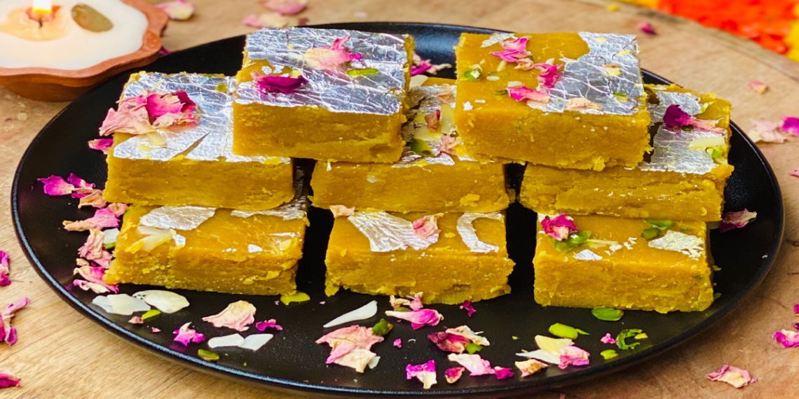 Authentic Besan Burfi – Indian Gram Flour Fudge